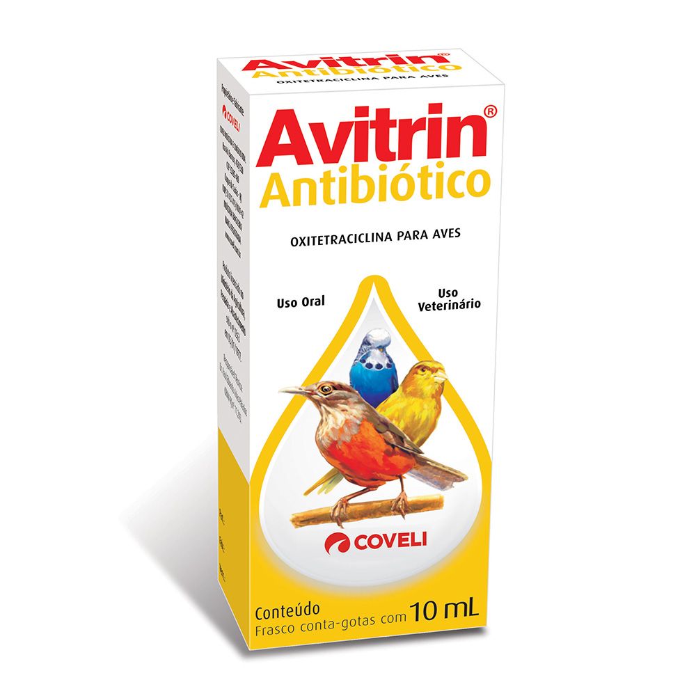 Antibiótico Avitrin Coveli para Aves - 10ml