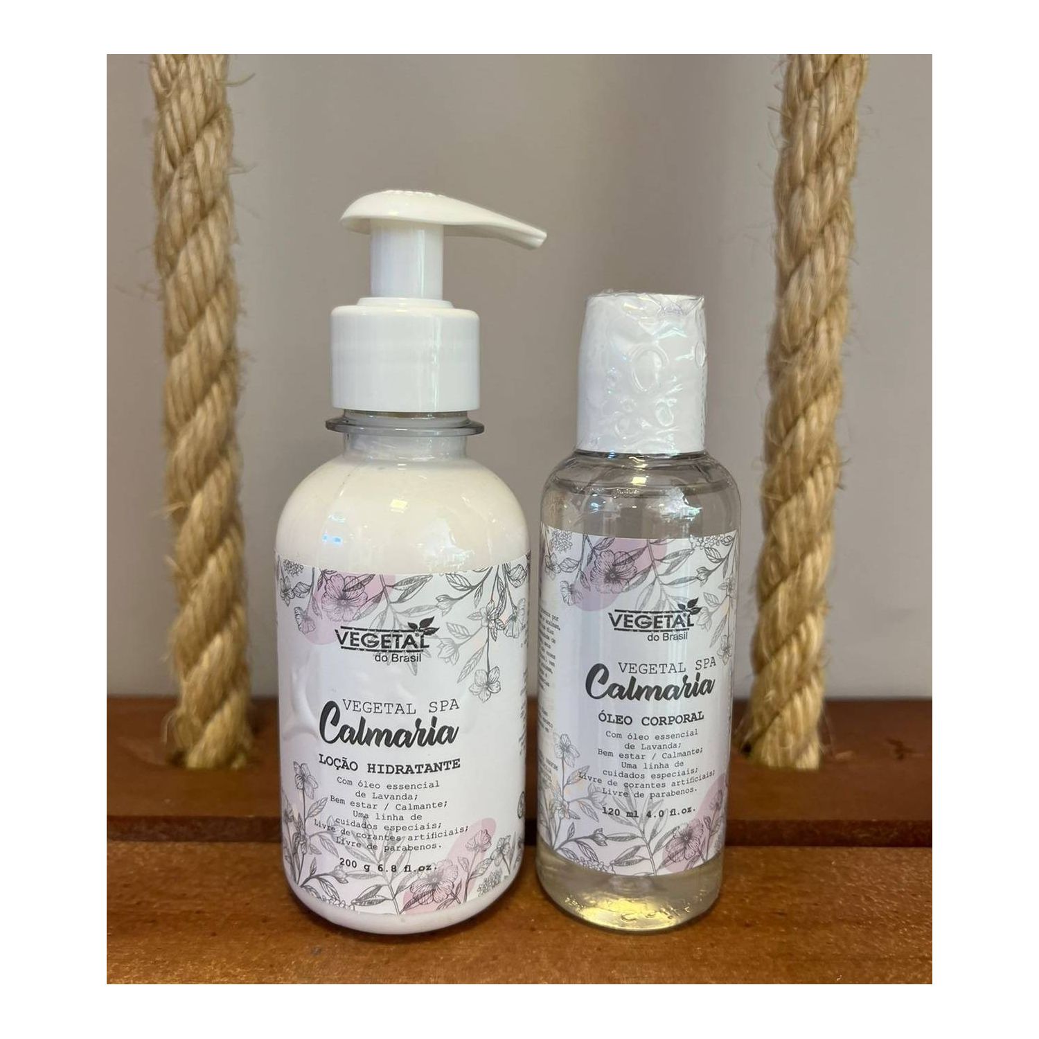 Óleo Corporal Calmaria + Loção Hidratante Calmaria | Flora Pura Cosméticos