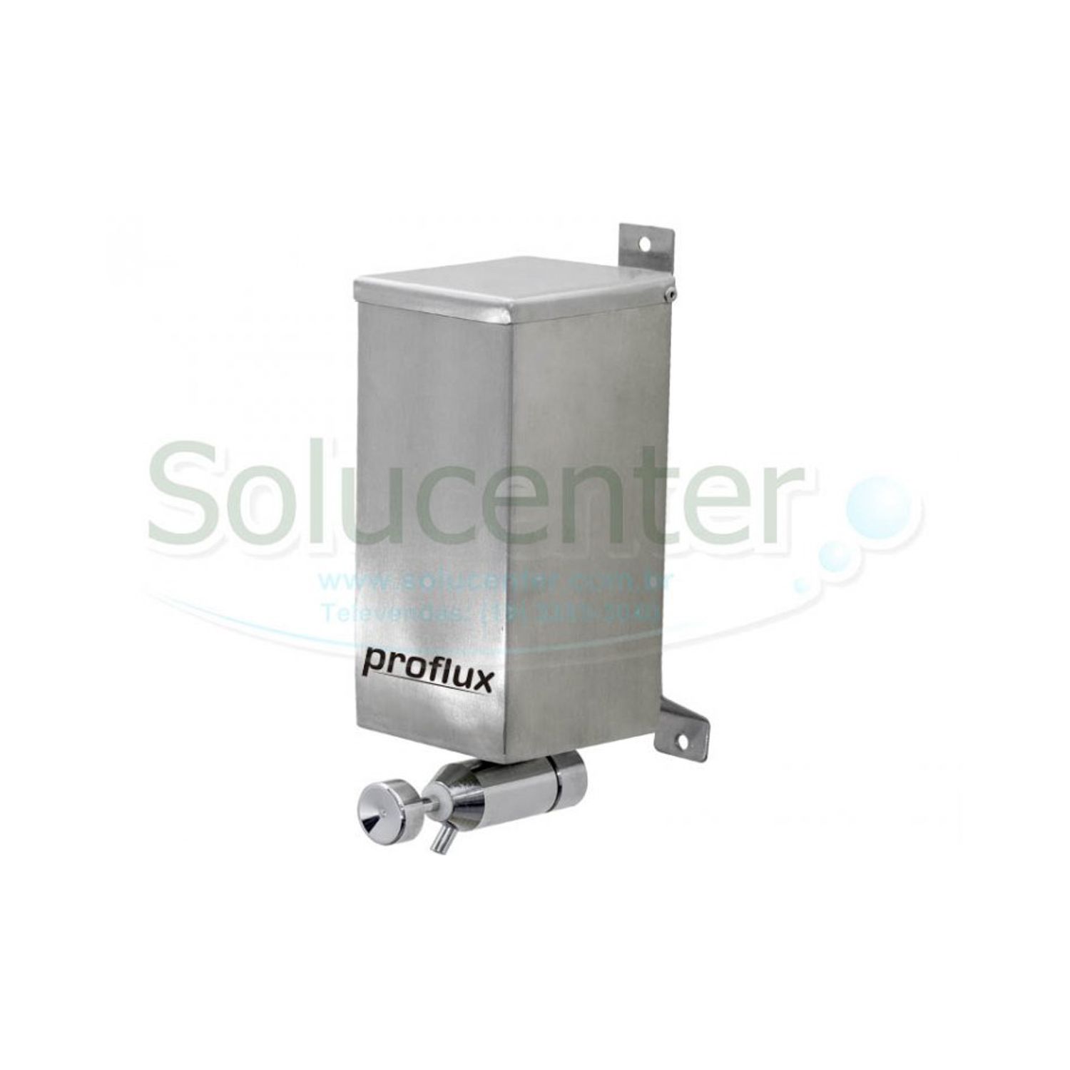 saboneteira de pressão industrial Inox 2000 ml | Solucenter