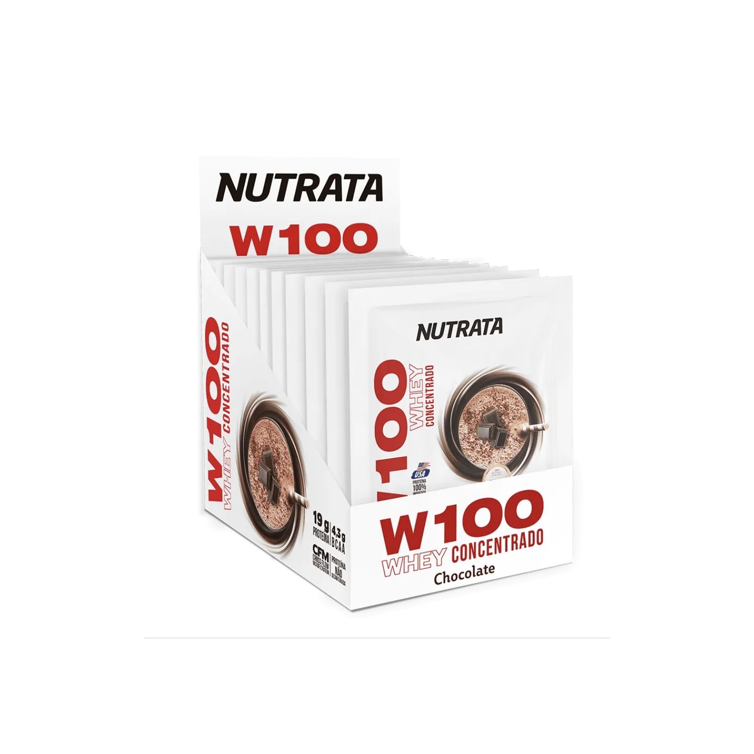 SACHE NUTRATA W100 WHEY CONCENTRADO 30G 1UNIDADE | Whey sig suplementos por assinatura