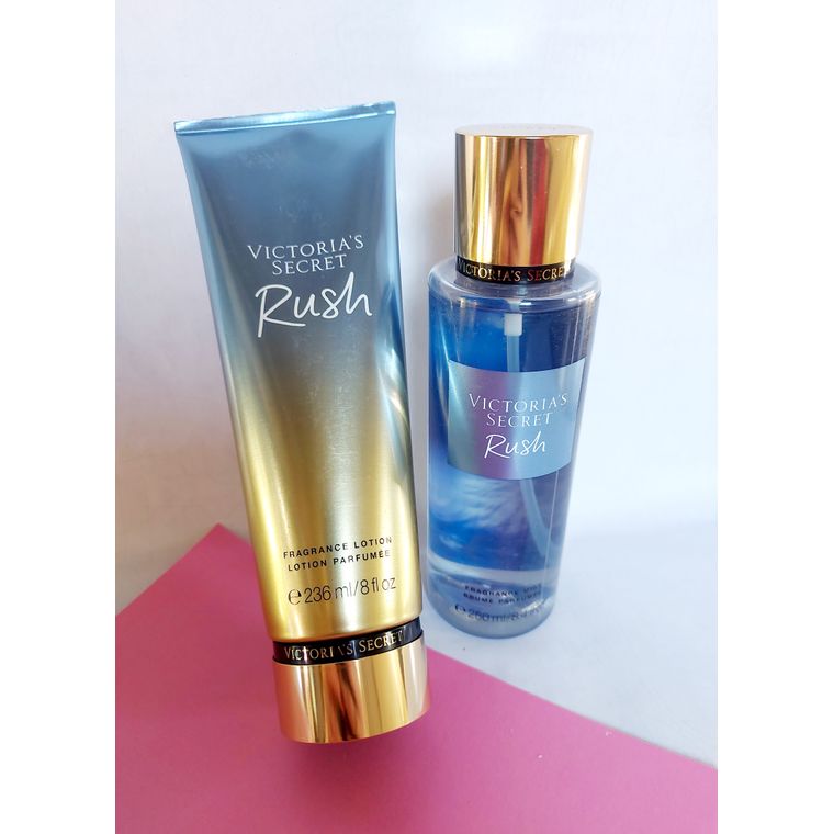 Kit Body Lotion + Body Splash Rush Victoria's Secret | Clube Parfumaniacos